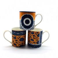 China Customized Color SGS Approve 11oz Ceramic Drinking Mugs , Ceramic Beer Glass for sale
