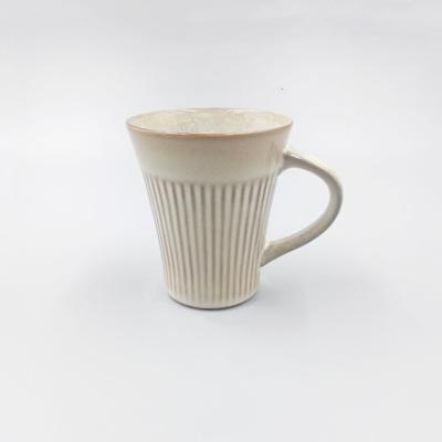 China 280ml 10oz Ice Crack Glazed Ceramic Drinking Mugs Simple Home Use for sale