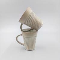 China 280ml 10oz Ice Crack Glazed Ceramic Drinking Mugs Simple Home Use for sale