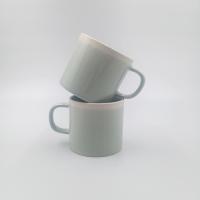 China 10oz Double Glazed Custom Ceramic Coffee Mug Microwave Safe Dishwasher Safe for sale