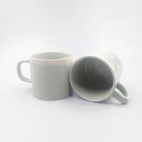 China 10oz Double Glazed Custom Ceramic Coffee Mug Microwave Safe Dishwasher Safe for sale
