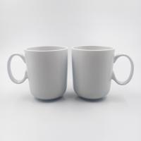 China 13 oz Smooth Frosted Bone China Coffee Mugs Minimalist Style Customizable for Hotels Restaurants for sale
