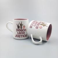 China 18oz Hand Painted Ceramic Stoneware Mug 520ml Coffee Cup for Thanksgiving for sale