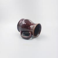 China New Bone China 16 Oz Stoneware Mug Logo Printed Unique Shape for sale