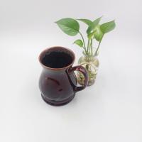 China New Bone China 16 Oz Stoneware Mug Logo Printed Unique Shape for sale
