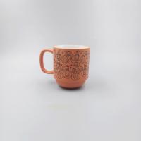 China Christmas Gift 410ml Ceramic Stoneware Mugs , 14 Oz Stoneware Coffee Mugs for sale
