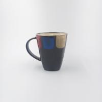 China Square Shape Multi Color Matching  Ceramic Vintage Glazed Ceramic Mug for sale