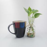 China Square Shape Multi Color Matching  Ceramic Vintage Glazed Ceramic Mug for sale