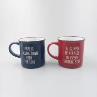 China 9oz Customized LFGB Approval Ceramic Stoneware Mugs Fully China for sale