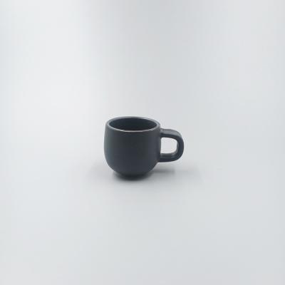 China Color Glazed Ceramic Matte Mini Coffee Cup for sale