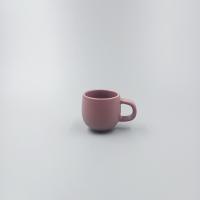 China Color Glazed Ceramic Matte Mini Coffee Cup for sale