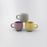 China Color Glazed Ceramic Matte Mini Coffee Cup for sale