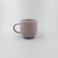 China Matte Ice Cracked Glazed Drum Ceramic Coffee Milk Cup for sale