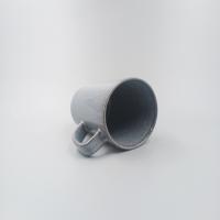 China Custom Stoneware Spot Color Glaze Ceramic Coffee Mug 13oz Promotional V-Shaped Cup for sale