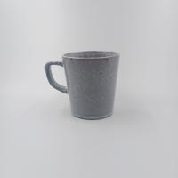 China Custom Stoneware Spot Color Glaze Ceramic Coffee Mug 13oz Promotional V-Shaped Cup for sale