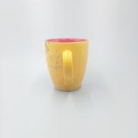 China BV Certified 10cm Stoneware Coffee Mugs Double Color Glazed 1280 Degree Fired for sale