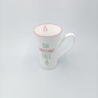 China Custom Porcelain Christmas Santa Mug 11oz Ceramic Coffee Cup OEM for sale