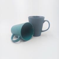 China Ceramic Coffee Mugs With Large Handle, Coffee Cups For Hot Or Cold Drinks for sale