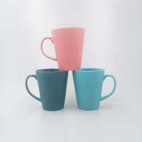 China Ceramic Coffee Mugs With Large Handle, Coffee Cups For Hot Or Cold Drinks for sale