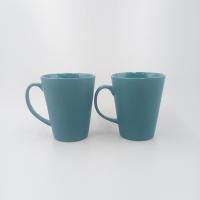 China Ceramic Coffee Mugs With Large Handle, Coffee Cups For Hot Or Cold Drinks for sale