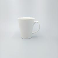China Wholesale New Bone China White Coffee Cup 13oz Custom Logo OEM Microwave Safe for sale
