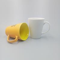 China Wholesale New Bone China White Coffee Cup 13oz Custom Logo OEM Microwave Safe for sale