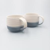 China FDA Diameter 9cm Ceramic Stoneware Mugs Durable Glazed With Handle for sale