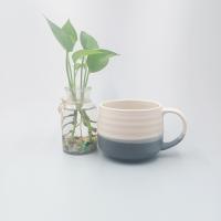 China FDA Diameter 9cm Ceramic Stoneware Mugs Durable Glazed With Handle for sale