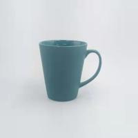China Ceramic Coffee Mugs With Large Handle, Coffee Cups For Hot Or Cold Drinks for sale