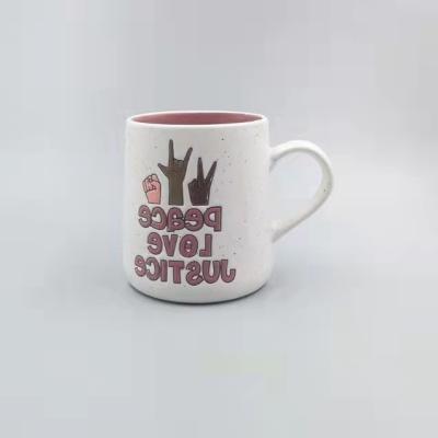 China 18oz Hand Painted Ceramic Stoneware Mug 520ml Coffee Cup for Thanksgiving for sale