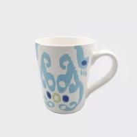 China 13oz Stoneware Coffee Mug Ceramic Tea Cup with Handle Dishwasher Safe OEM Custom Logo for sale