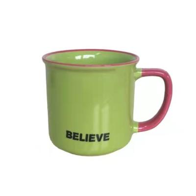 China 11oz Stoneware Color Ceramic Drinking Mugs with EEC Approval Customizable for sale