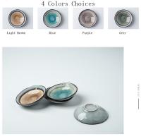 China 4.5 Inch Ice Cracked Glaze Ceramic Side Dish Bowl Stoneware Porcelain Customizable for sale