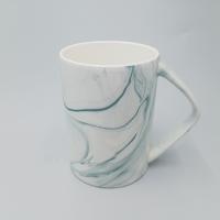 China Marble Texture Glaze New Bone Milk Coffee Mugs 14 OZ for sale