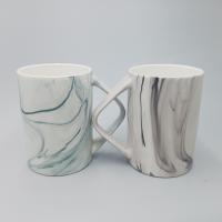 China Marble Texture Glaze New Bone Milk Coffee Mugs 14 OZ for sale