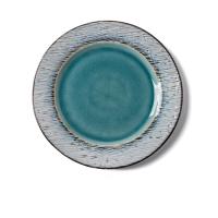 China Glazed Ice Crack Porcelain Dinner Plate 8.5 Inches Stoneware Ceramic for sale
