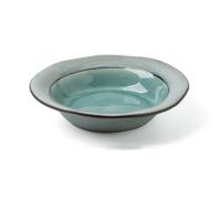 China Custom Logo 8.25 Inch Ceramic Salad Mixing Bowls Ice Crackle Glazed Stoneware 1300C for sale
