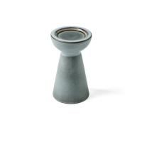 China Ice Crackle Glaze Ceramic Candlestick Holder 4.1x6.8 Inches for Dining Room Home Decoration for sale