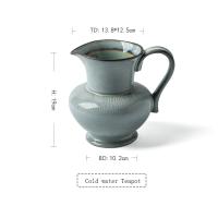 China Ice Crackle Glaze Porcelain Tea Set for Cold Water for sale