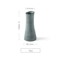 China Modern Nordic Ice Crackle Ceramic Vase Home Decoration Durable Porcelain 8x10 Inch for sale
