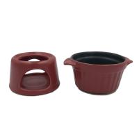 China Sustainable Ceramic Fondue Set For Chocolate Cheese for sale