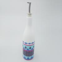China Custom Ceramic Oil Vinegar Bottle Dispenser 250ml Food Grade for Home Hotel Restaurant for sale