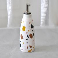 China Olive Oil Ceramic Container Set Porcelain Vinegar Bottles In Storage Jars for sale