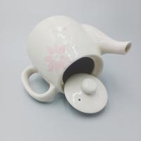 China Hand Painted Glazed Earthenware Teapot 1000pcs MOQ Custom Size OEM Food Safe for sale