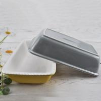 China Home Small Wavy Edge Ceramic Lasagna Baking Pan Sets Commercial for sale