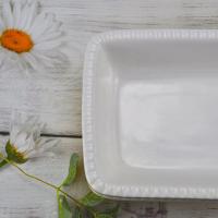China Home Small Wavy Edge Ceramic Lasagna Baking Pan Sets Commercial for sale