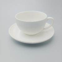 China Custom Ceramic Coffee Cup Set with Saucer OEM 1000 Sets MOQ Microwave Safe for sale