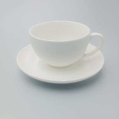 China Custom Ceramic Coffee Cup Set with Saucer OEM 1000 Sets MOQ Microwave Safe for sale