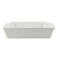 China Customized White Ceramic Ramekin Bakeware Set 1000pcs MOQ Microwave Dishwasher Safe for sale