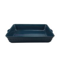 China Rectangle Household Ceramic Baking Dish Oven Plates for Restaurant for sale